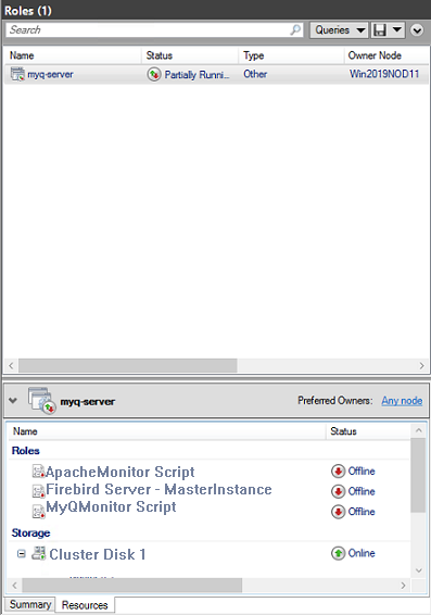Configuración de las dependencias de recursos (Failover Cluster Manager)