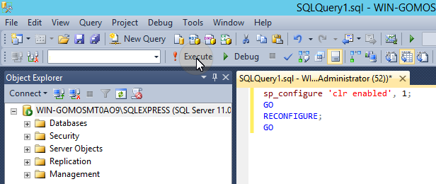 Ejemplo de configuración de MS SQL Server