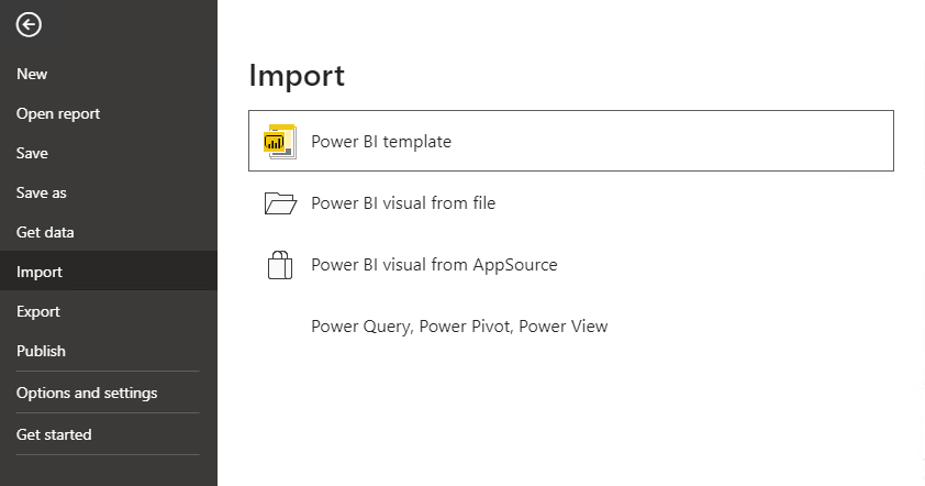 Reports Creation via Template Import