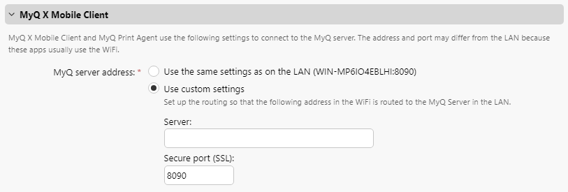 Network Settings