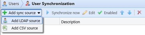 Creating an LDAP synchronization