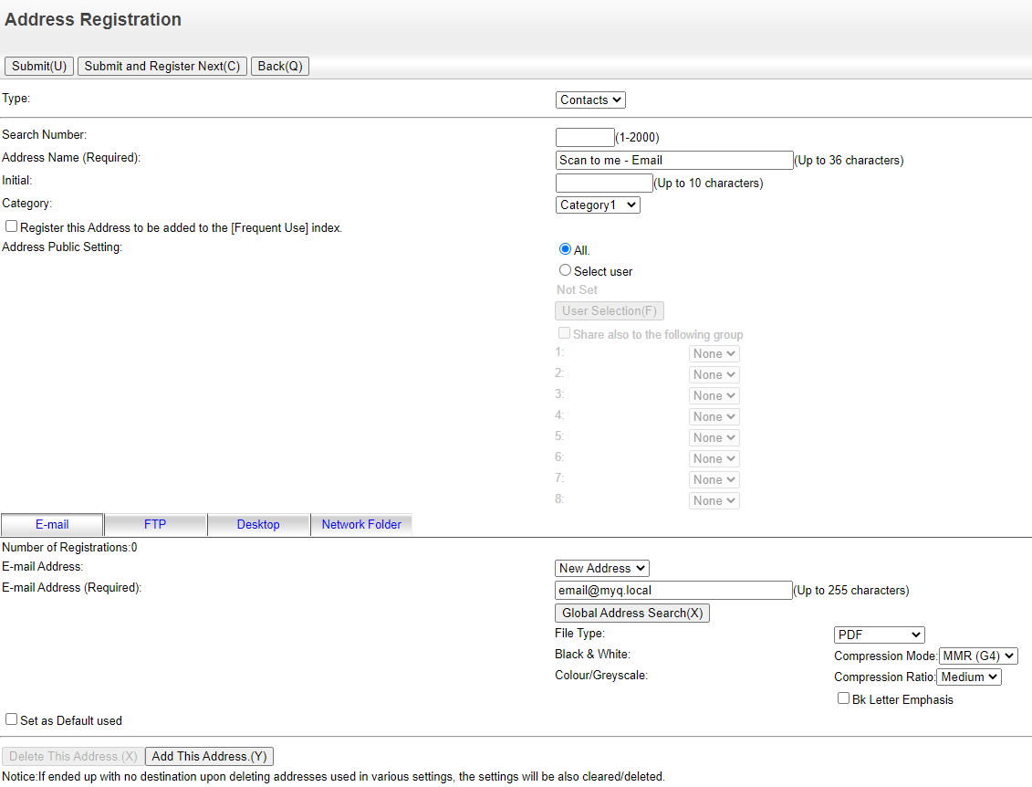 Utilisation de Scan to Me