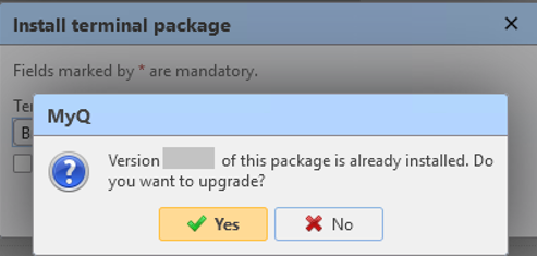 Printers and Terminals settings